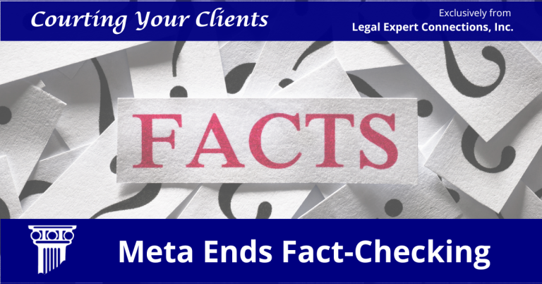 Meta Ends Facebook Fact-Checking - Legal Marketing: Business Litigation, Insurance Defense ...
